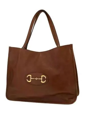 Gucci 1955 Horsebit Shoulder Bag - Brown