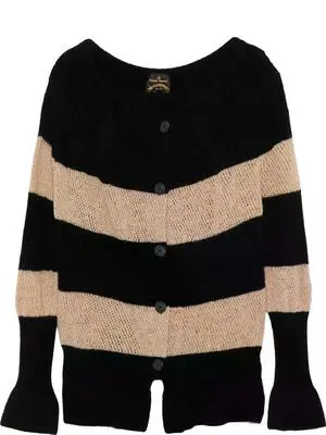 VIVIENNE WESTWOOD Striped Virgin Wool Cardigan