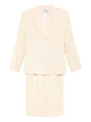 Givenchy 1990-2000s Skirt Suit - Yellow