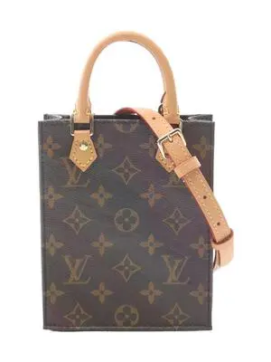 LOUIS VUITTON Petite Sac Plat Handbag - Brown
