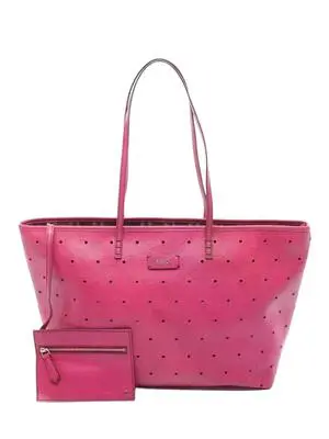 Fendi 2000s Punched Tote Bag - Pink