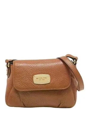 Michael Kors Leather Crossbody Bag - Brown