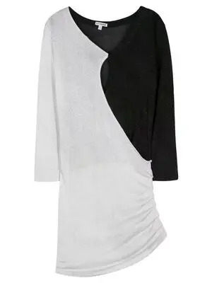Gianfranco Ferre 1990s Colourblock Dress - Black