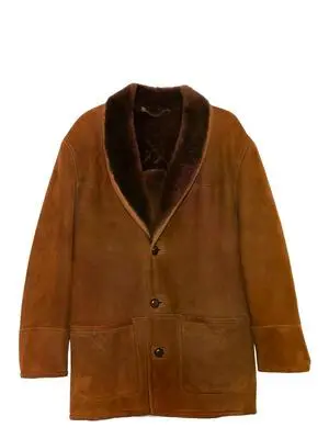 A.N.G.E.L.O. VINTAGE CULT 1990s Shearling-trim Coat - Brown