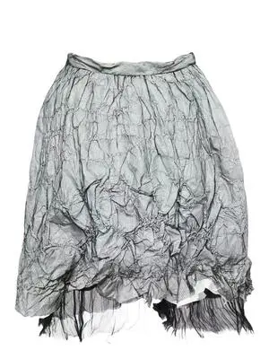 Fendi Crinkled Tulle Mini Skirt - Grey
