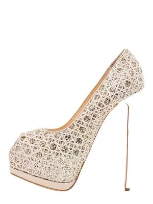 GIUSEPPE ZANOTTI 170mm Glitter-embellished Pumps - Pink