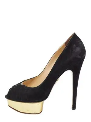 CHARLOTTE OLYMPIA 145mm Peep-toe Platform Pumps - Black