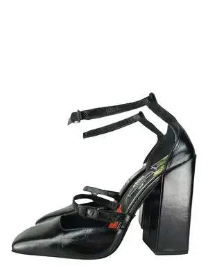 VERSACE 12mm Strap Block Heels