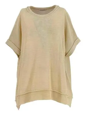 Brunello Cucinelli Draped Top - Gold