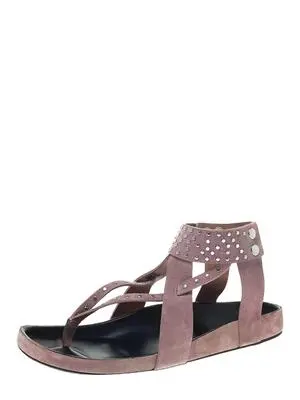 ISABEL MARANT VINTAGE Ellan Studded Sandals - Pink