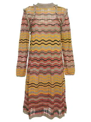 Missoni Wave-pattern Midi Dress - Multicolour