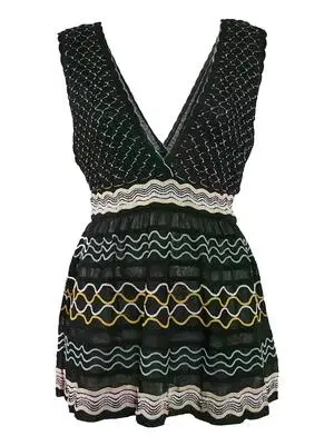 Missoni Textured Wave-knit Top - Black