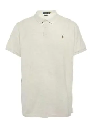 Polo Ralph Lauren Logo Embroidered Polo Shirt - Grey