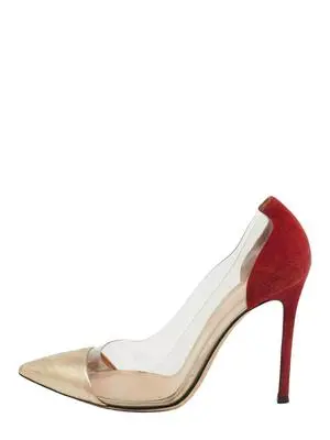 GIANVITO ROSSI 100mm Plexi Pumps - Red