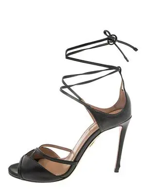 AQUAZZURA 100mm Strappy High-heeled Sandals - Black