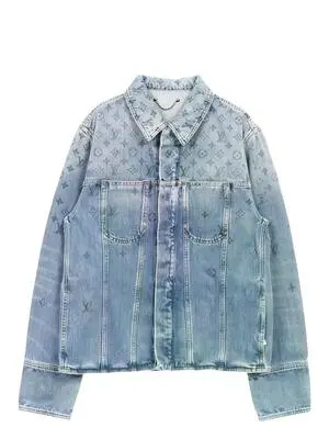 LOUIS VUITTON 2010s Monogram Denim Jacket - Blue