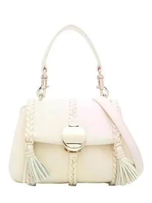 Chloé Mini Penelope Shoulder Bag - White