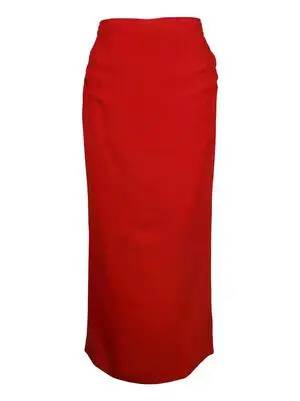 N°21 High-waist Pencil Skirt - Red