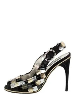 Dolce & Gabbana 110mm Leather Sandals - Black