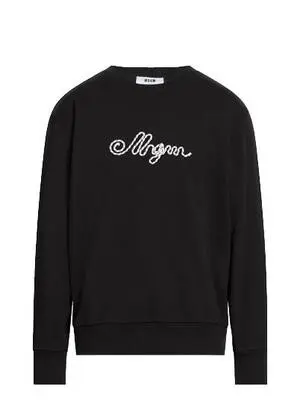 MSGM MSGM Cotton French Terry Sweatshirt Black