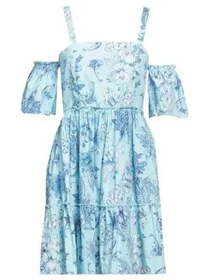 LIU •JO Floral-print Mini Dress - Blue