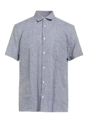 LIU •JO MAN Shirt Midnight Size Linen - Blue