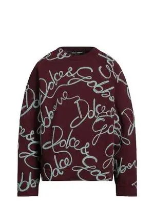 Dolce & Gabbana Sweatshirt With Embroidered Logo - Red
