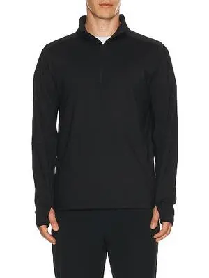 Beyond Yoga Warm Up Quarter Zip Pullover - Black