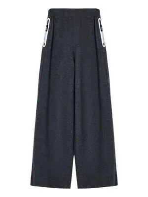 Giorgio Armani Neve Wide Trousers - Grey
