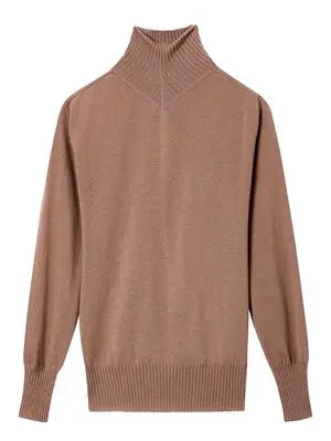 Giorgio Armani Neve Cashmere Mock-neck Jumper - Camel