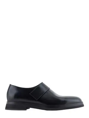 Giorgio Armani Calfskin Monk Straps Black