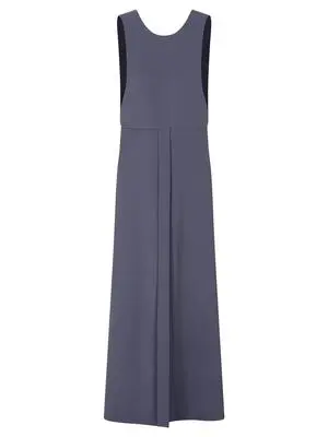 Giorgio Armani Long Technical Cady Dress - Grey
