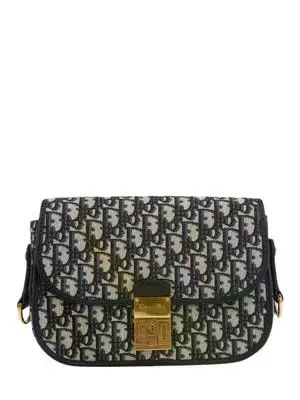 Dior 2018 Trotter Flap Shoulder Bag - Blue