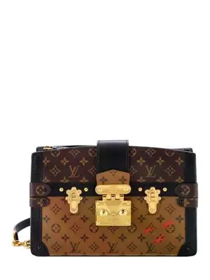 LOUIS VUITTON Trunk Reverse Monogram Canvas Clutch - Black