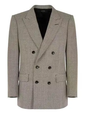 TOM FORD Double-breasted Blazer - Neutrals