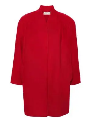 A.N.G.E.L.O. VINTAGE CULT 1970s No-fastening Wool Coat - Red
