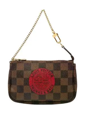 LOUIS VUITTON 2008 Damier Ebene Trunks And Bags Mini Pochette Accessoires - Brown