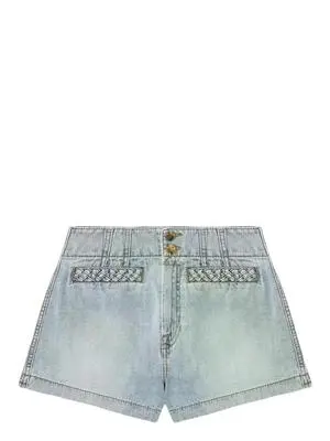 Zimmermann Braided-detail Shorts - Blue