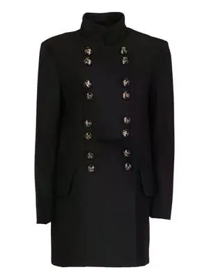 VIVIENNE WESTWOOD Double-breasted Wool Coat - Black