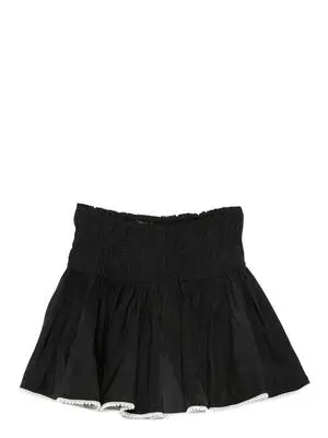 Maje Pearl Embellished Mini Skirt - Black