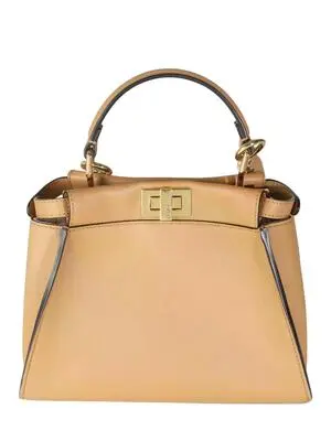 Fendi Peekaboo Shoulder Bag Neutrals