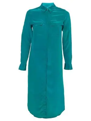 Equipment Silk Pockets Maxi Dress - Blue