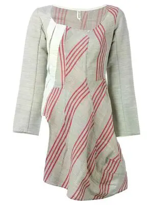 Comme Des Garçons Deconstructed Midi Dress - Grey