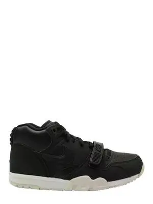 Nike Air Trainer 1 Leather Strap Sneakers - Black