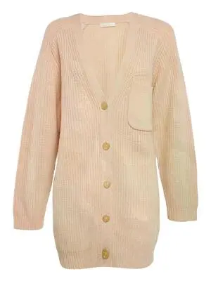 Chloé Cashmere Button Cardigan - Pink