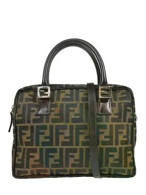 Fendi 1990-2000s Zucca Two-way Handbag - Black