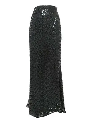 INGIE PARIS Embellished Maxi Skirt - Black