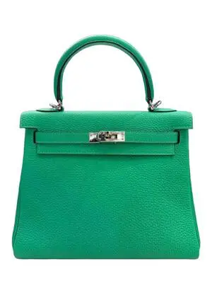 Hermès 2024 Kelly 25 Retourne Handbag - Green