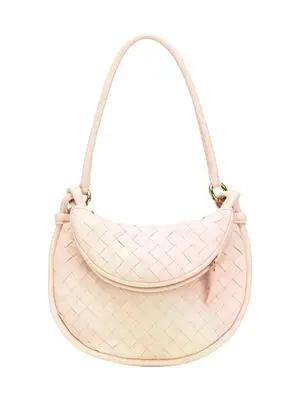 Bottega Veneta Small Nappa Intrecciato Gemelli Hobo Bag - Pink