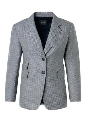 Akris Arie Cashmere Houndstooth Blazer - Navy/ecru
